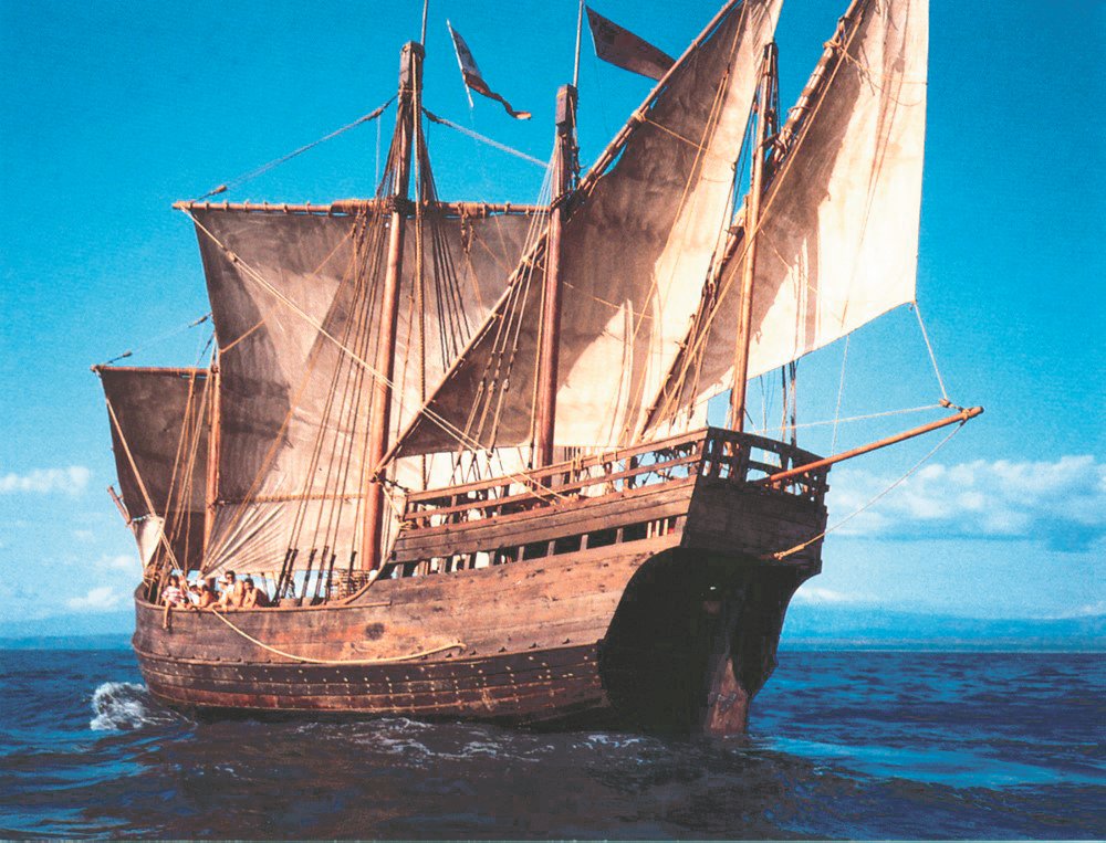 Columbus Ships Pinta And Nina To Land At Paris Landing The Mckenzie Banner